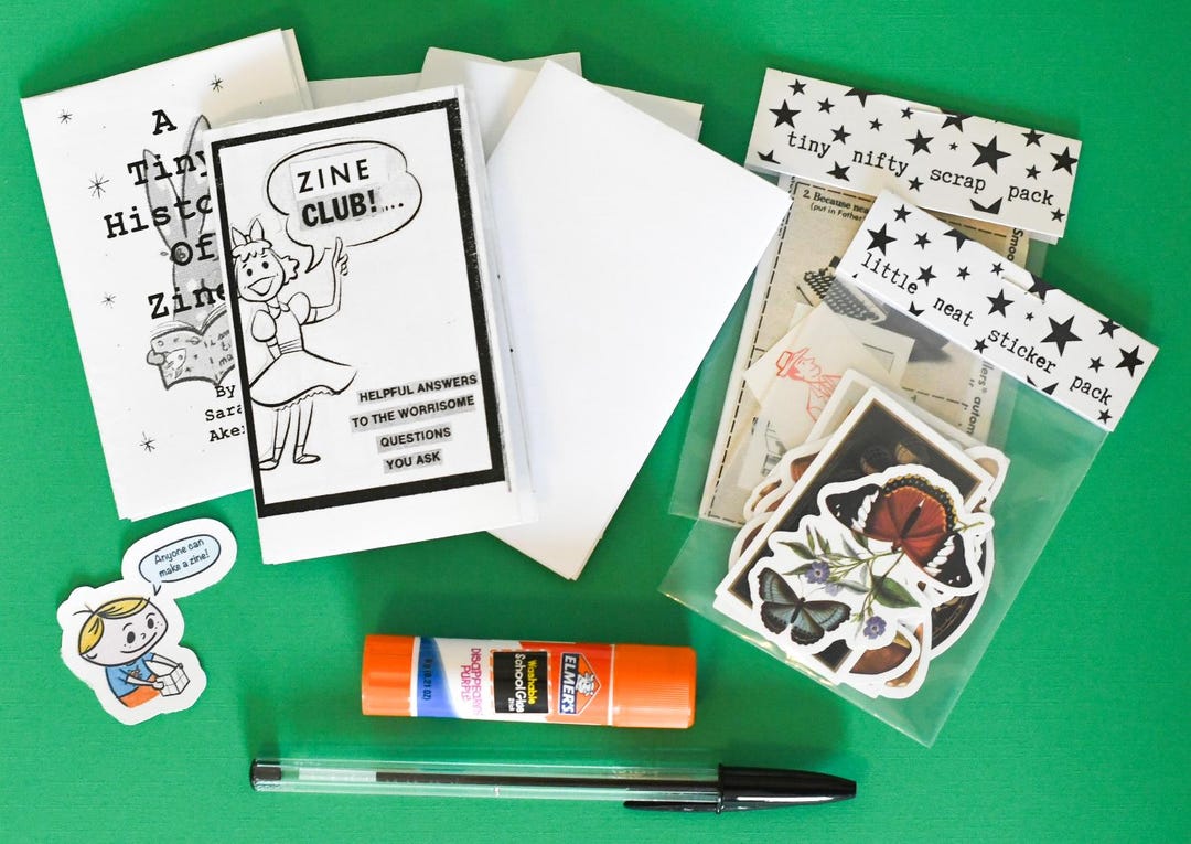 Emergency Zine Making Kit: Beginner's Guide Zines, Stickers, Ephemera ...