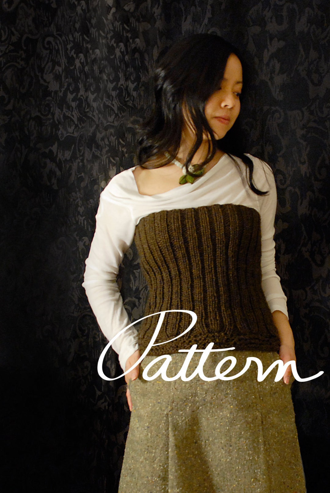 PATTERN - Knitting Pattern for Women - Digital Download - Knit Ribbed ...