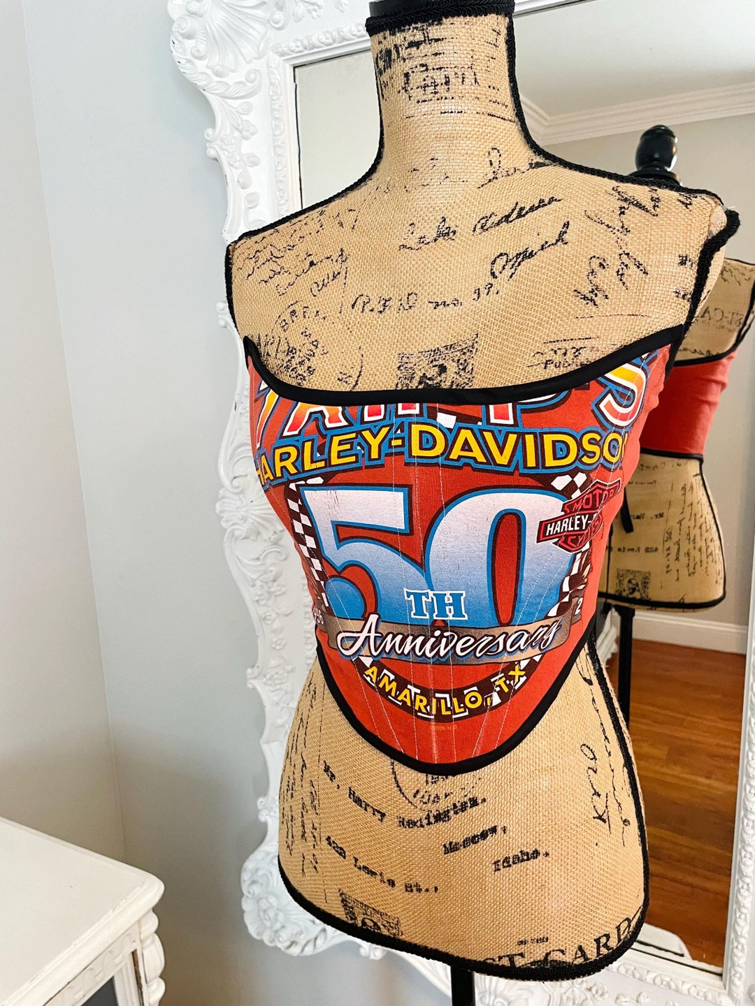 New York Couture Reconstructed 50th Anniversary Motorcycle Harley ...