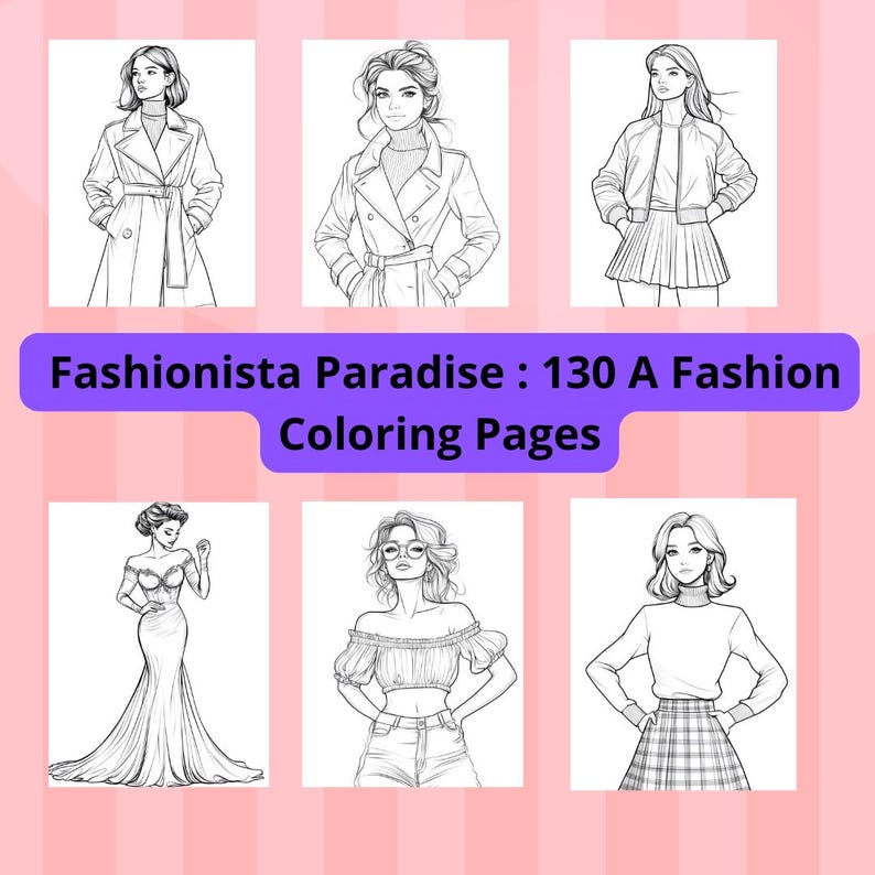 Girl Fashion Coloring Pages for Girl: Grayscale Fantasy Anime Coloring ...