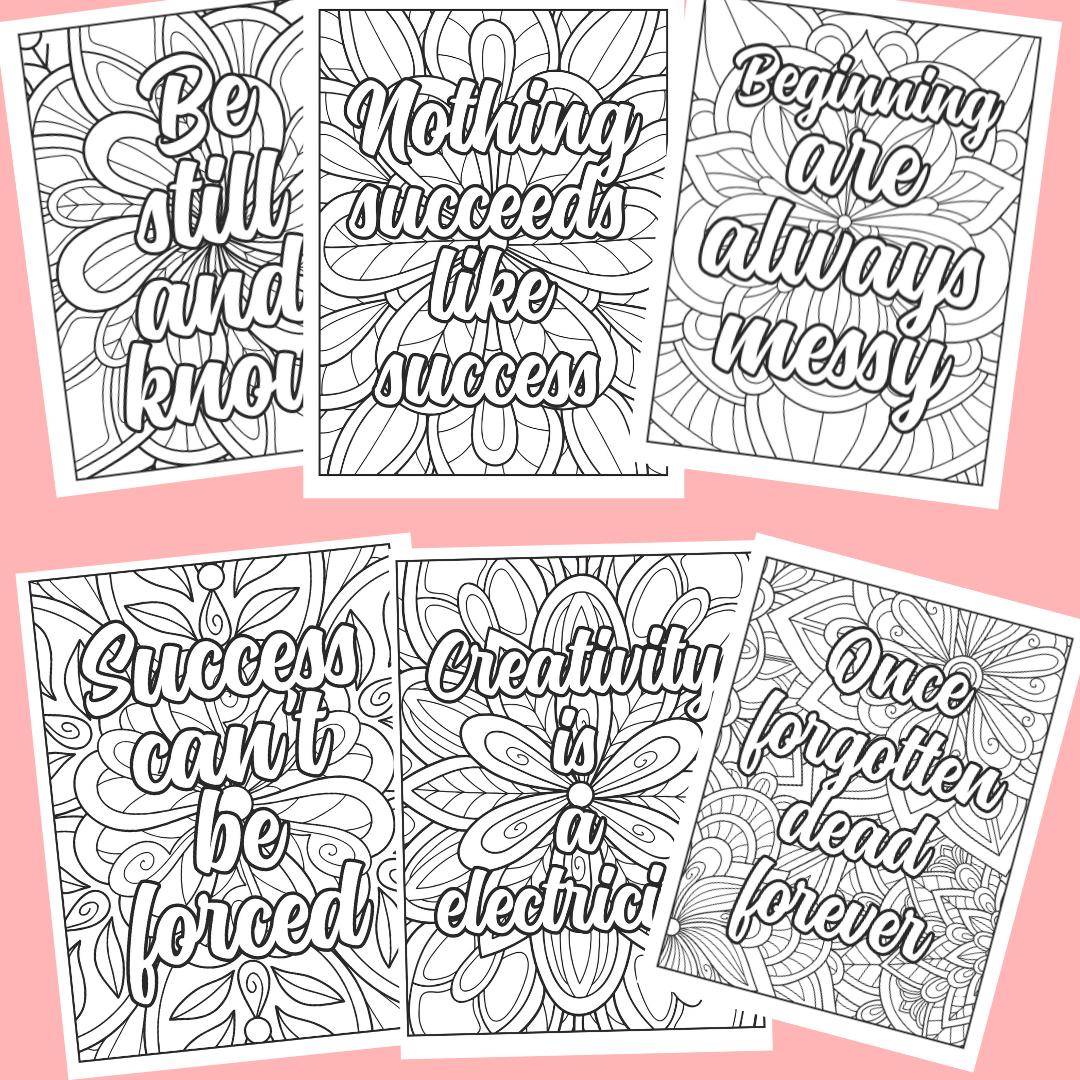 Positive Affirmation Coloring Book for Self-love & Confidence ...