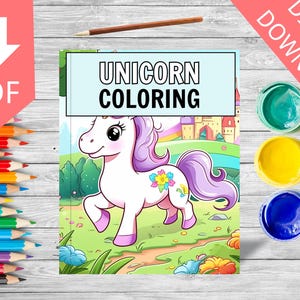 Cute Unicorn Coloring Pages for Kids Fun Creative Art for Imagination ...