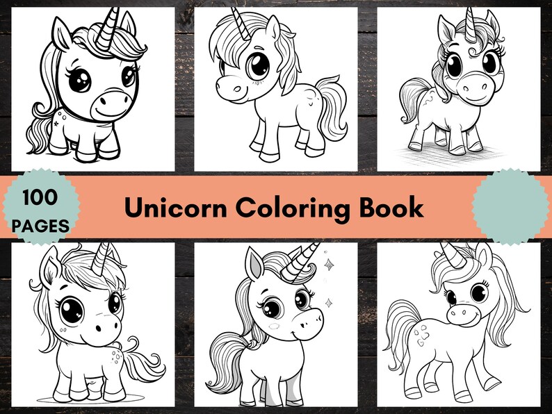 Cute Unicorn Coloring Pages for Kids Fun Creative Art for Imagination ...