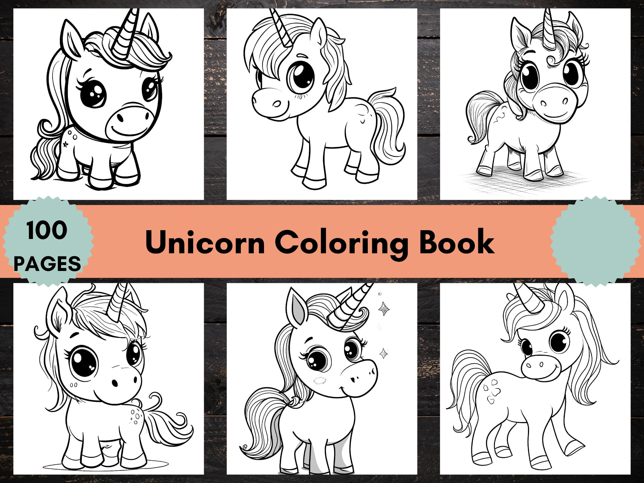 Cute Unicorn Coloring Pages for Kids Fun Creative Art for Imagination ...