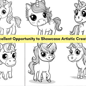 Cute Unicorn Coloring Pages for Kids Fun Creative Art for Imagination ...