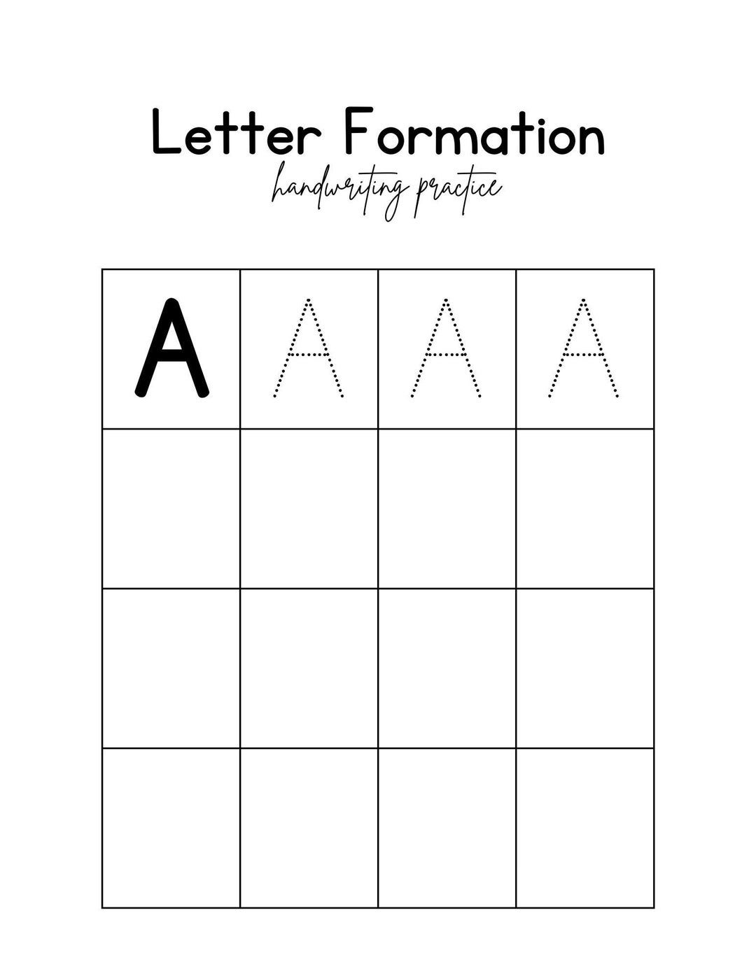 ABC Phonics Tracing Cards 26 Preschool & Kindergarten Handwriting ...