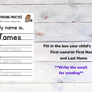 Personalized Name Tracing Sheets Handwriting Practice Worksheets for ...