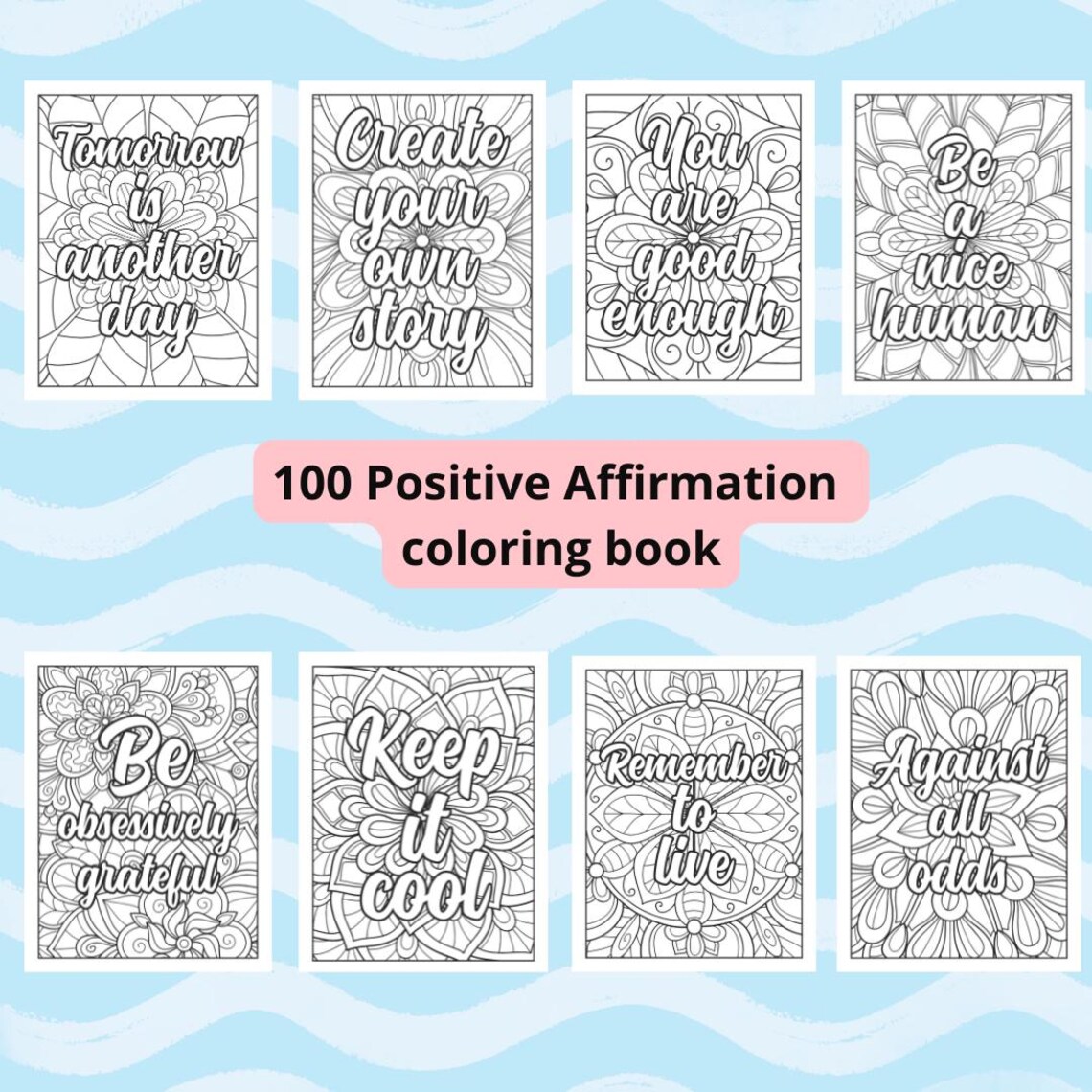 Positive Affirmation Coloring Book for Self-love & Confidence ...