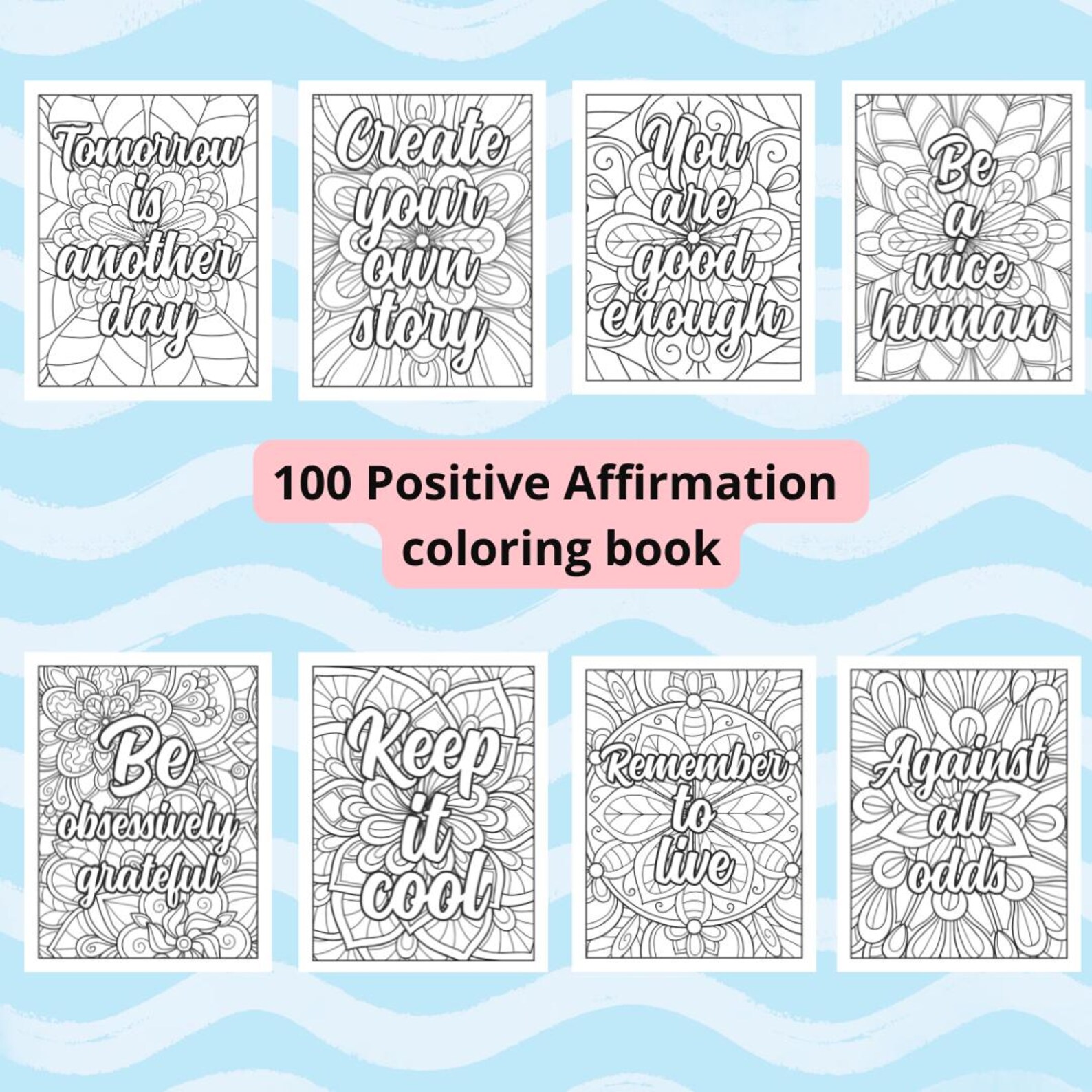 Positive Affirmation Coloring Book for Self-love & Confidence ...