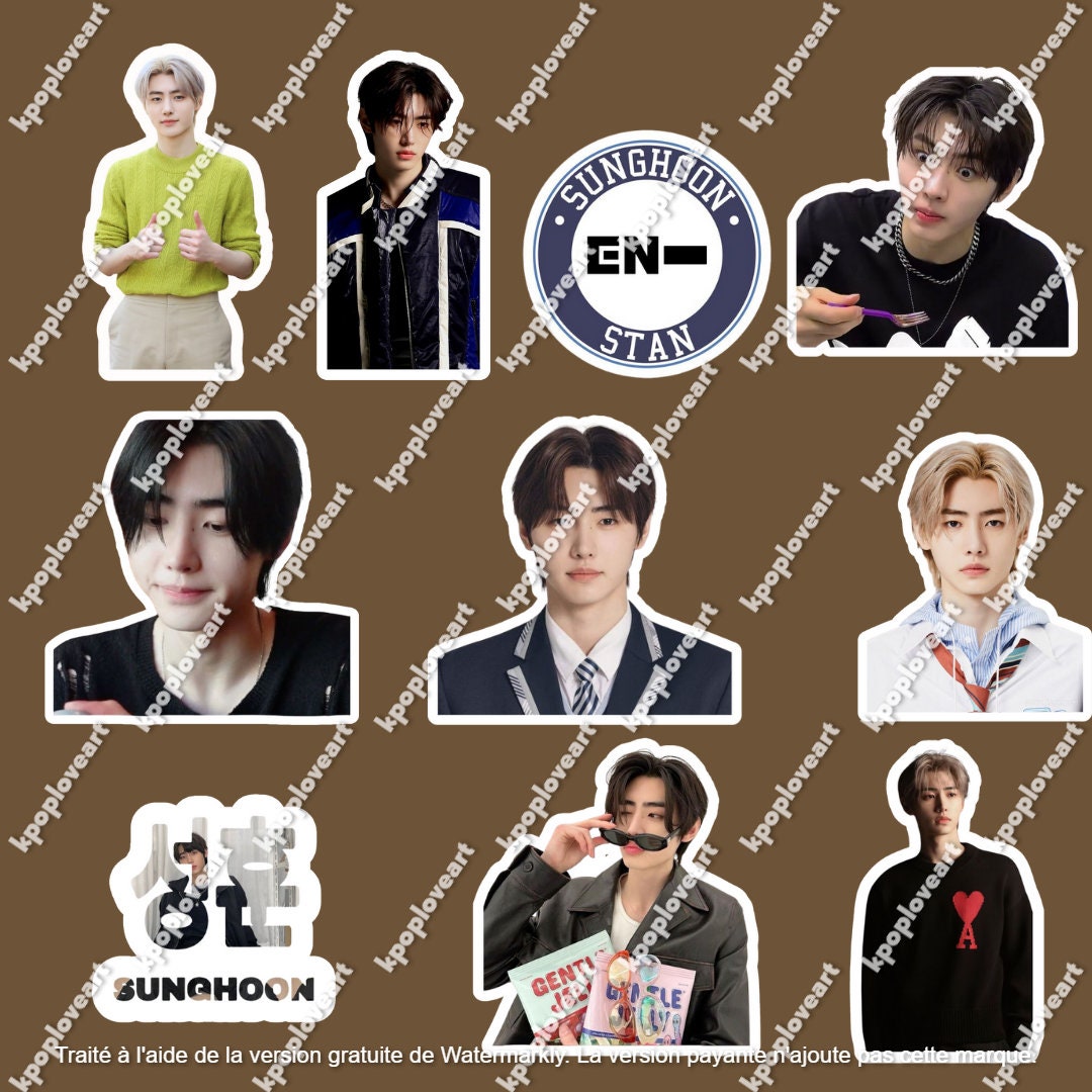 Enhypen Printable Sticker, DIY Decoration, Digital Product for Fans ...