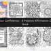 Positive Affirmation Coloring Book for Selfcare Mental Health Digital ...