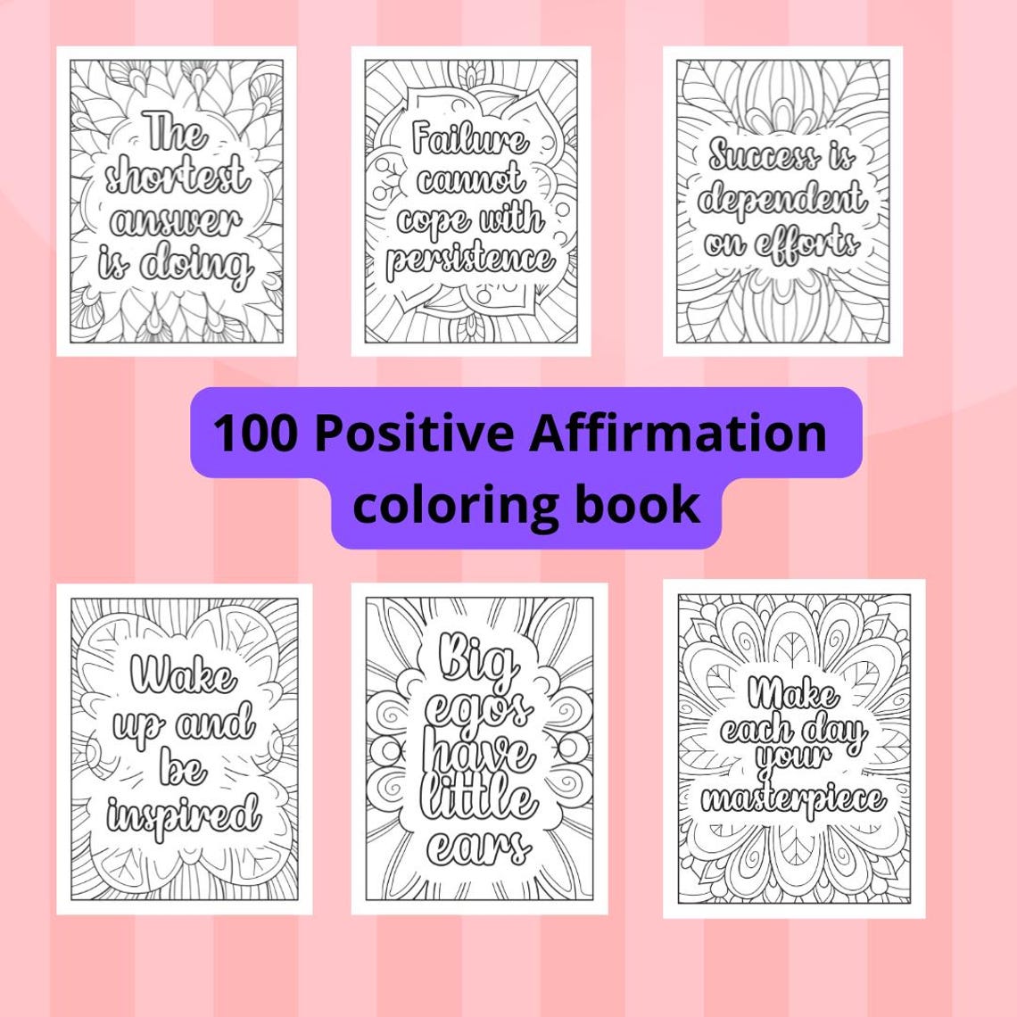 Positive Affirmation Coloring Book for Self-love & Confidence ...