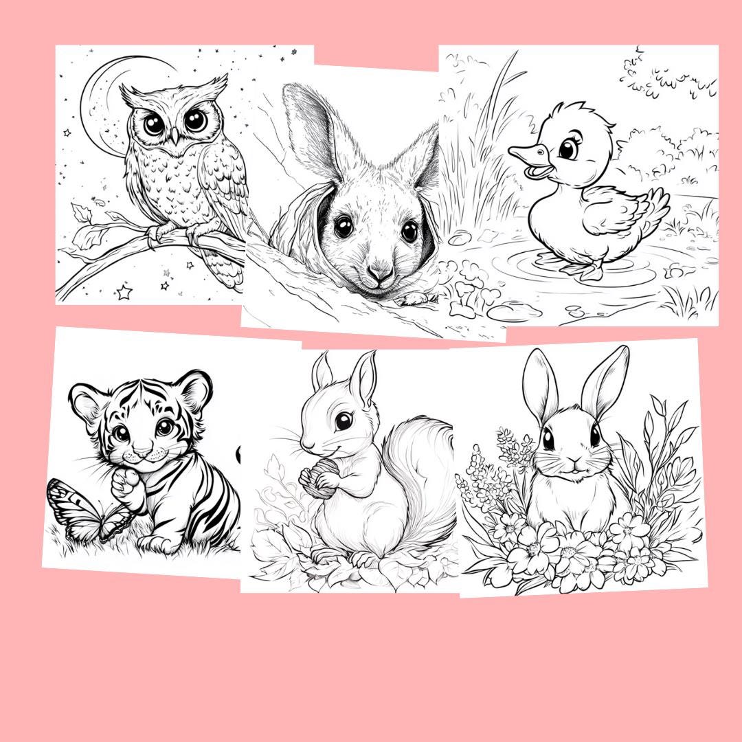 Pets Coloring Pages, Printable Pets Coloring Book, Pet Activity ...