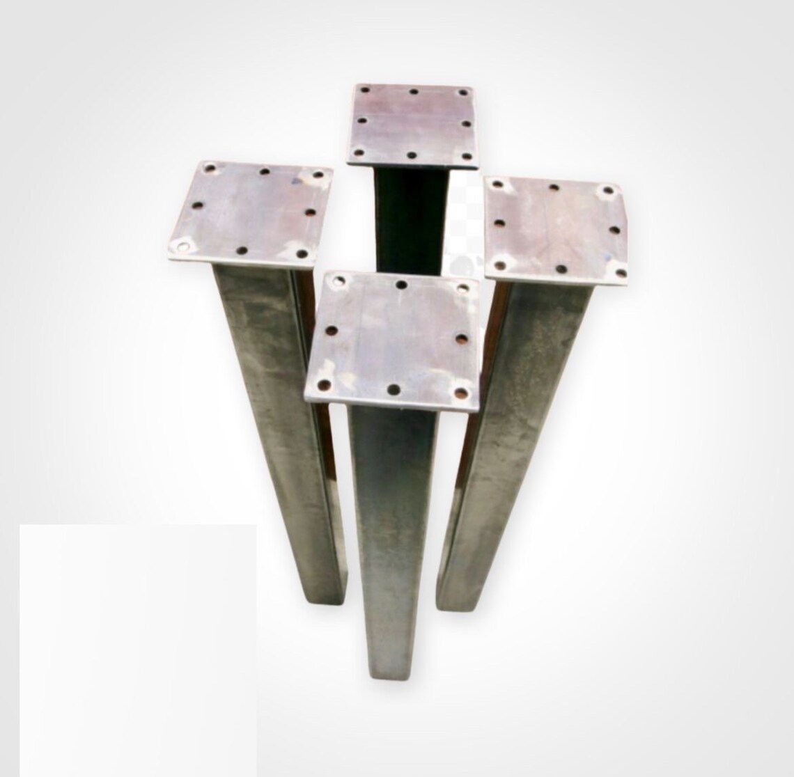 Set of 4 Metal 3x3 Tube Table Legs, Adjustable Height Range From 12 to ...