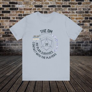DM D20 Dice Jersey Tshirt Dungeon Master Game Master D&D Gift for ...