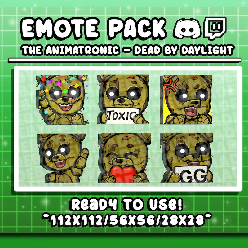 Springtrap Twitch Emotes - Etsy