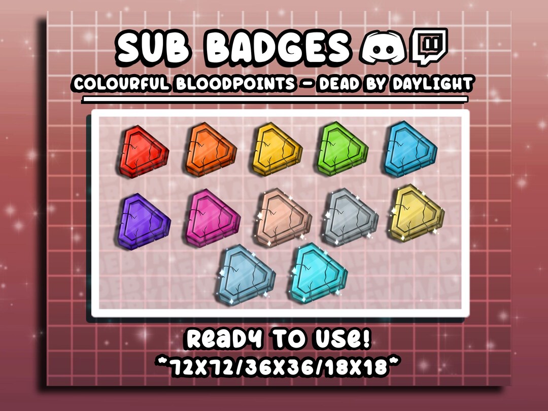 Colourful Bloodpoints - Dead by Daylight / Dead by Daylight Sub Badges ...