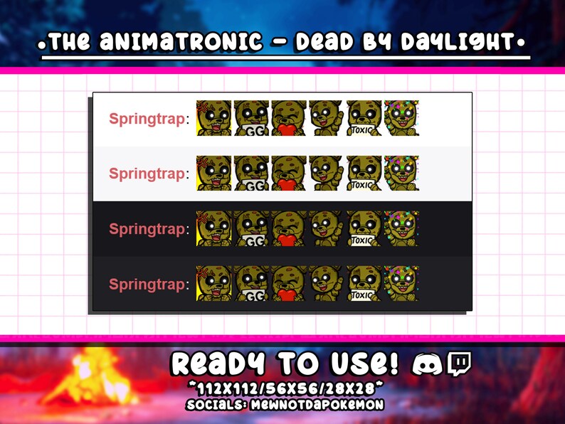 The Animatronic - Dead by Daylight Emotes / DBD /twitch/discord - Etsy
