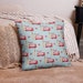 British Design Throw Pillow, Three Sizes, Big Ben, Double Decker Bus ...
