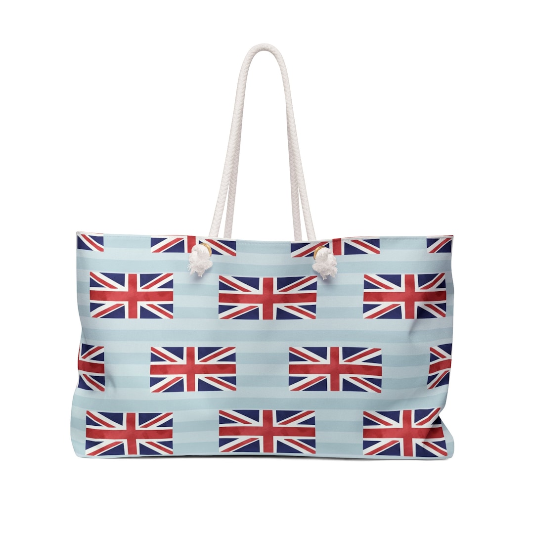 Union Jack Weekender Bag, British Flag, Anglophile, England, Large Tote ...