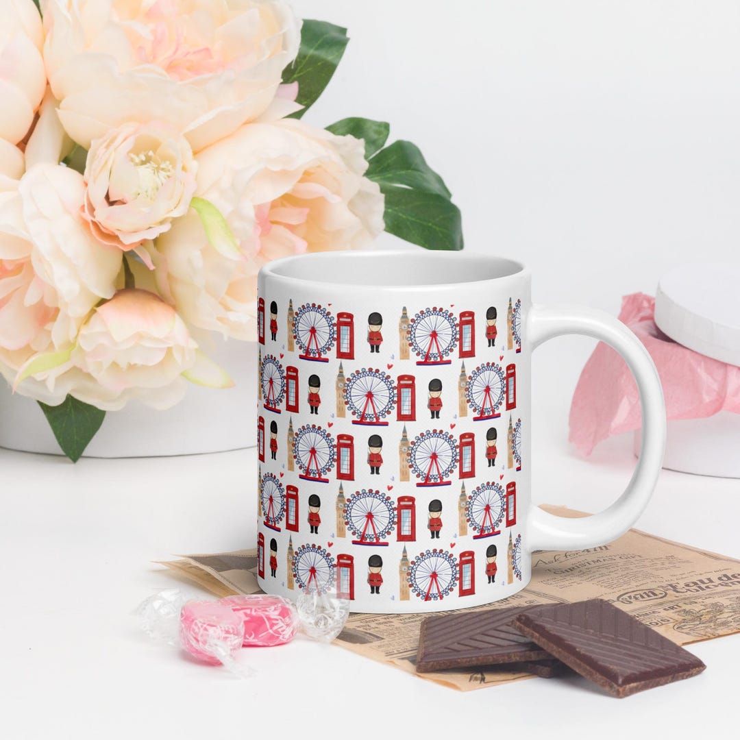 London Souvenir Mug | Big Ben | London Eye | Anglophile Gift - Etsy