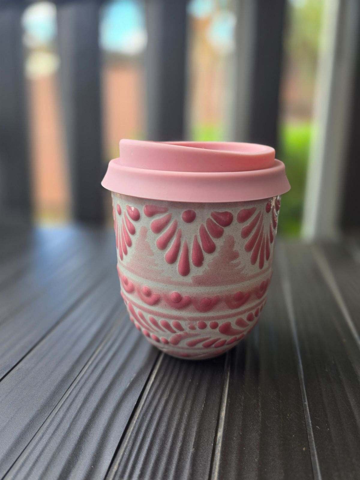 Pink Hand-painted Talavera Cup/mug Authentic Mexican Artistry for Your ...