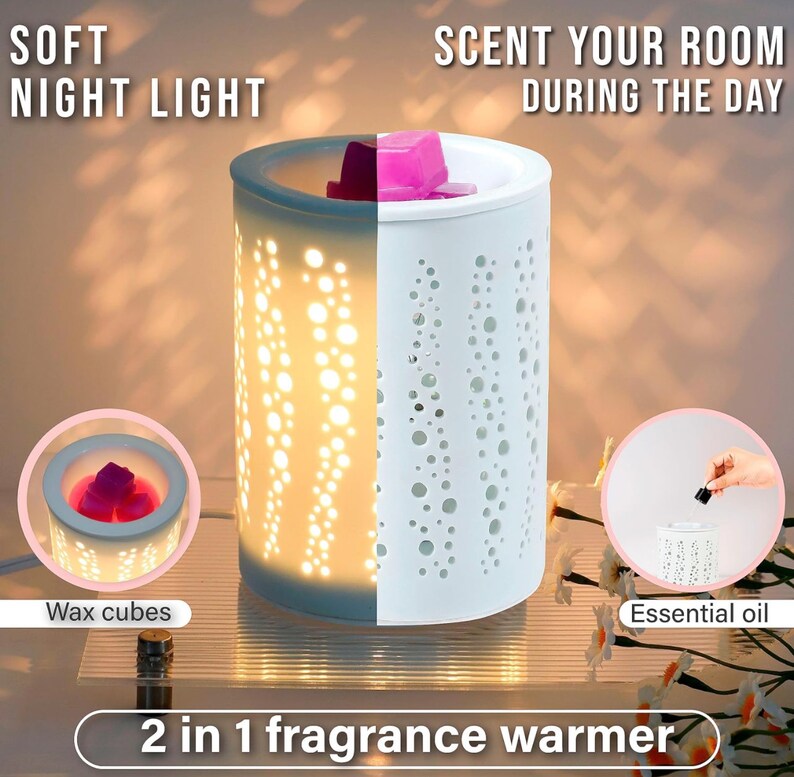 Ceramic Warmer Lamp With Automatic Shut-off Timer - Elegant and ...
