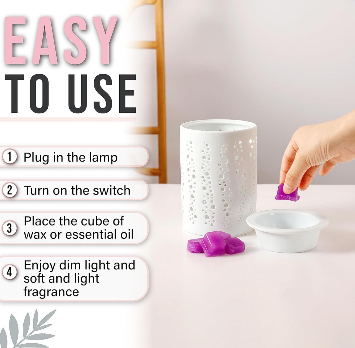 Ceramic Warmer Lamp With Automatic Shut-off Timer - Elegant and ...