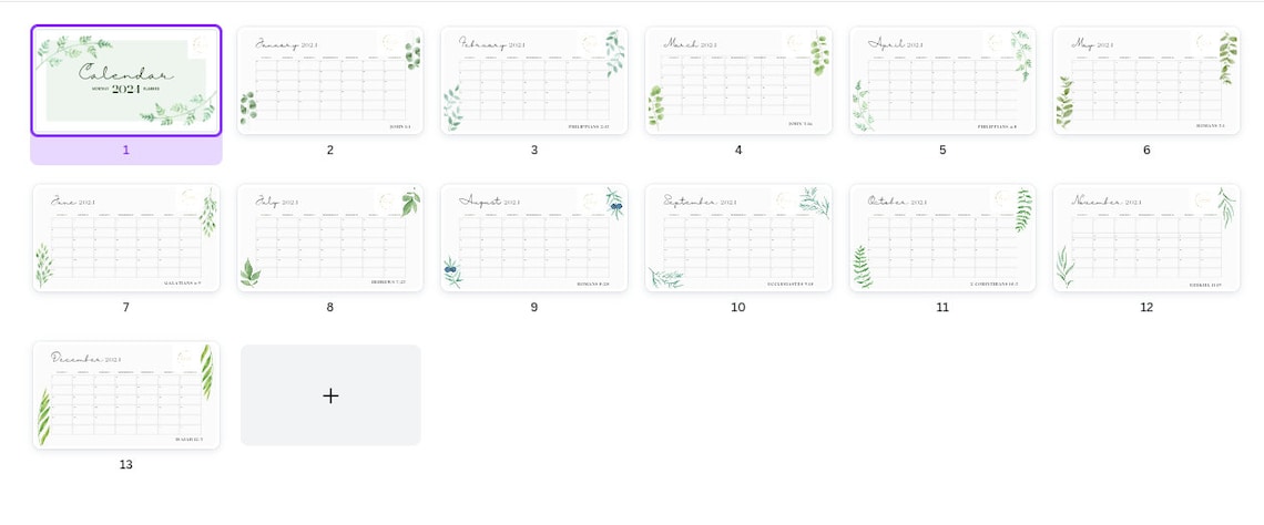 Printable Calendar - Etsy