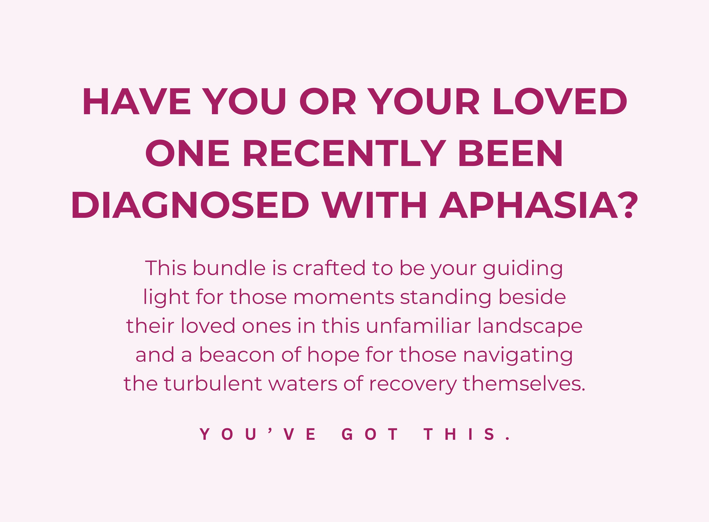 Aphasia Diagnosis Bundle Hospital, Caregiver Family Support, SLP ...