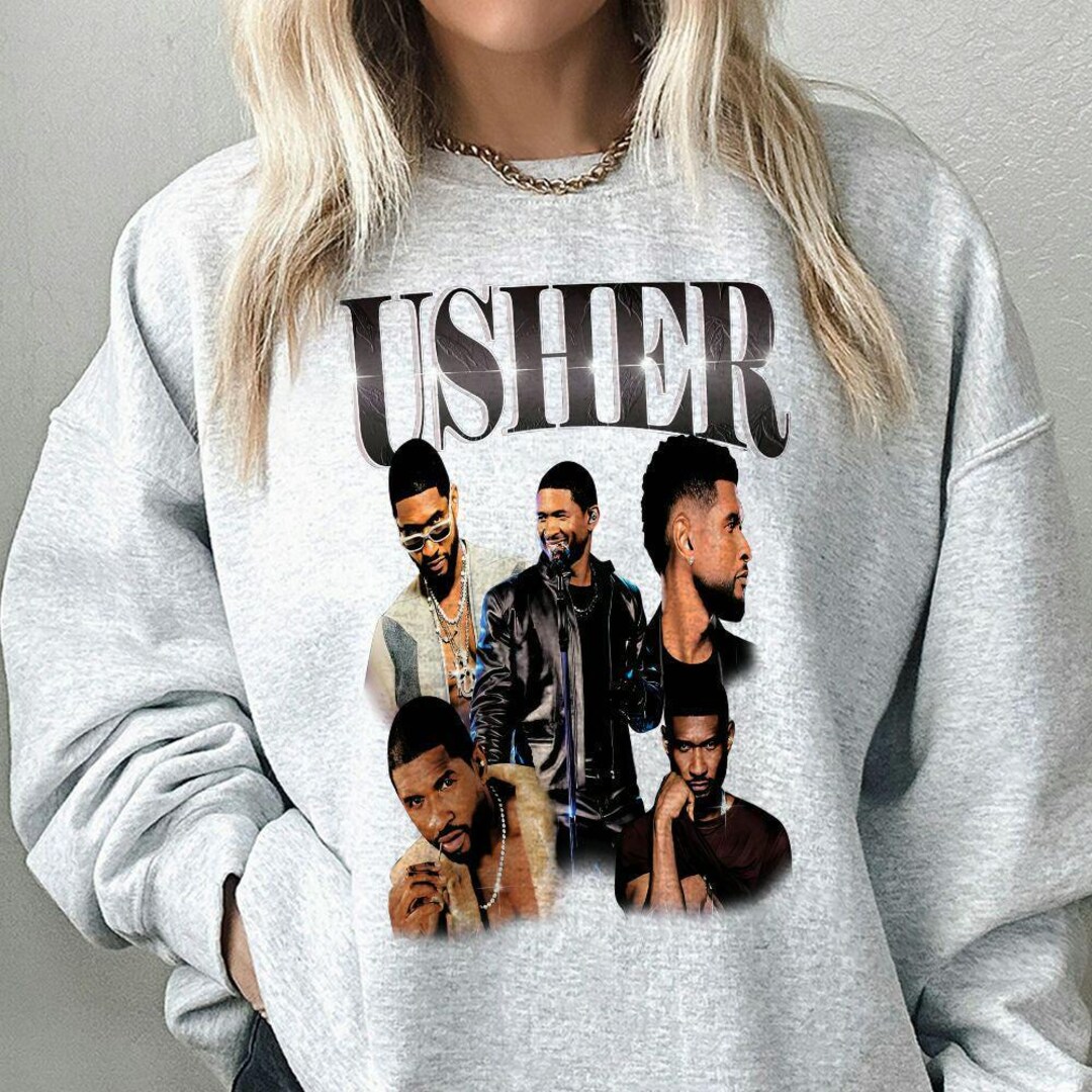 Usher Concert Png, Retro Graphic R&B Concert Png, Usher Coming Home ...