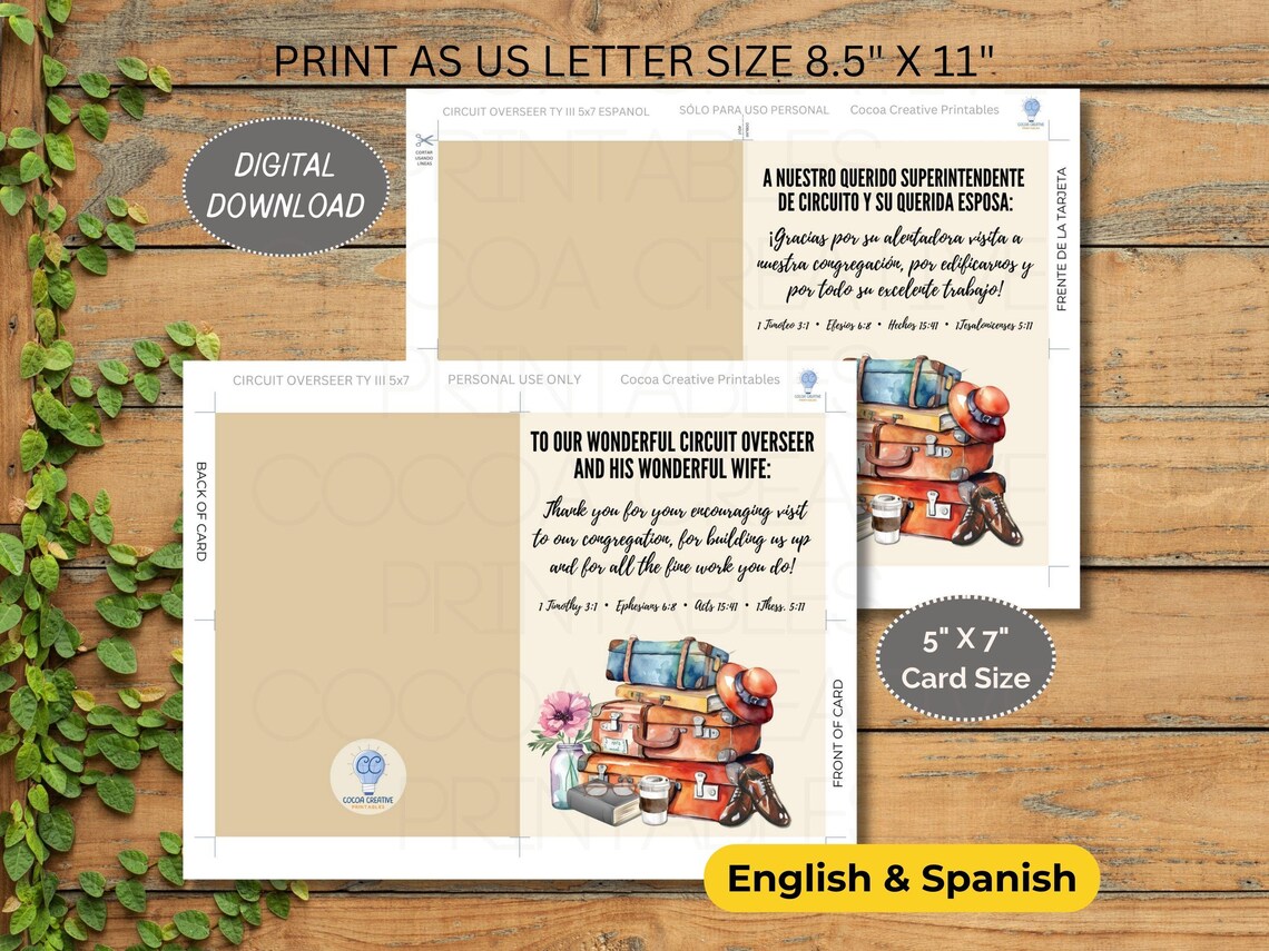 JW Circuit Overseer Thank You Card Printable | Circuit Overseer ...