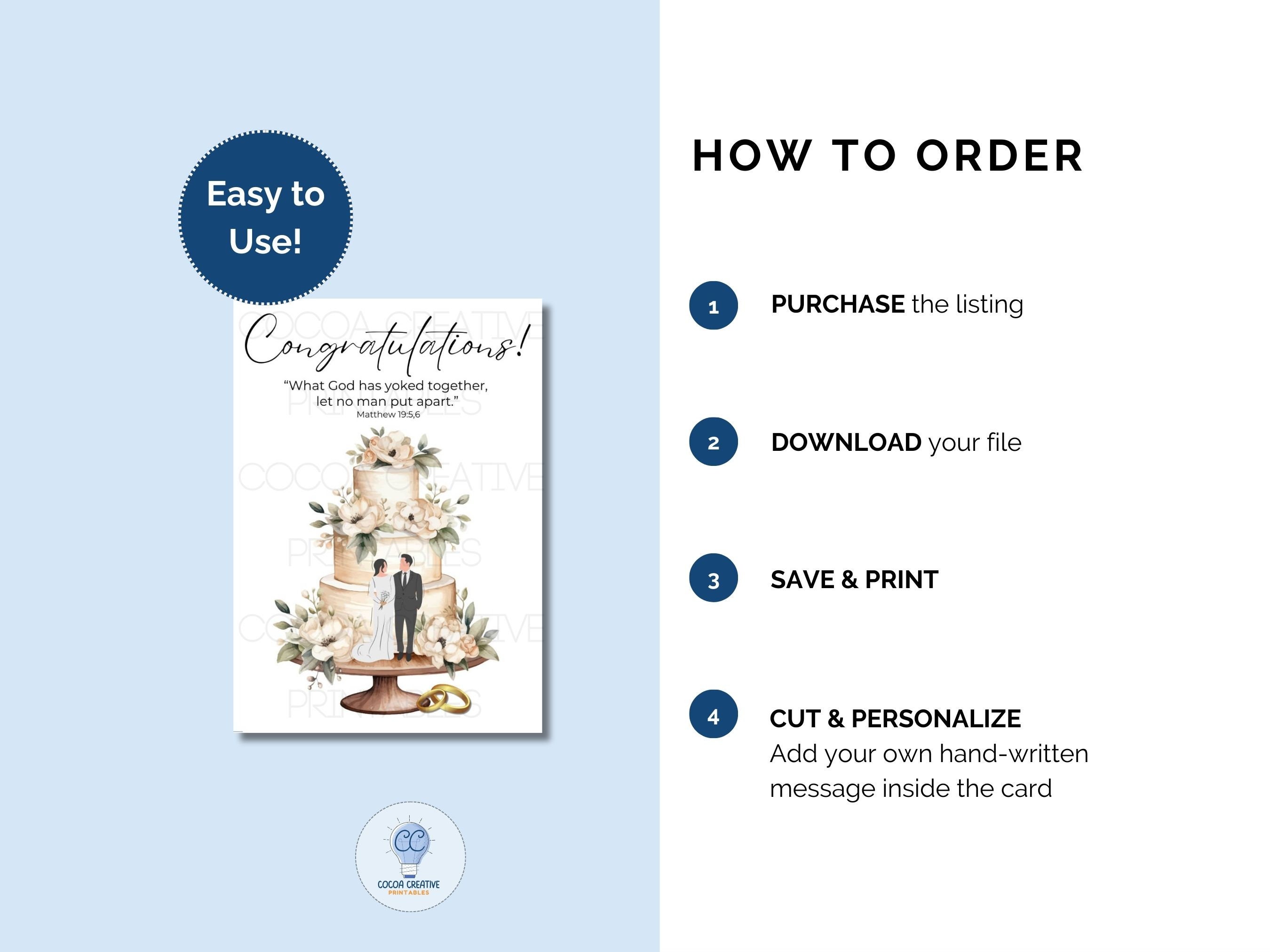 Marriage Printable Card | Wedding Scripture Card | JW Printable | JW ...