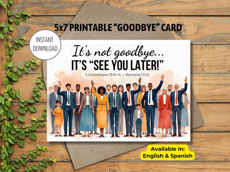 JW Goodbye Card | JW Farewell Card | Moving Away Card | JW Circuit ...