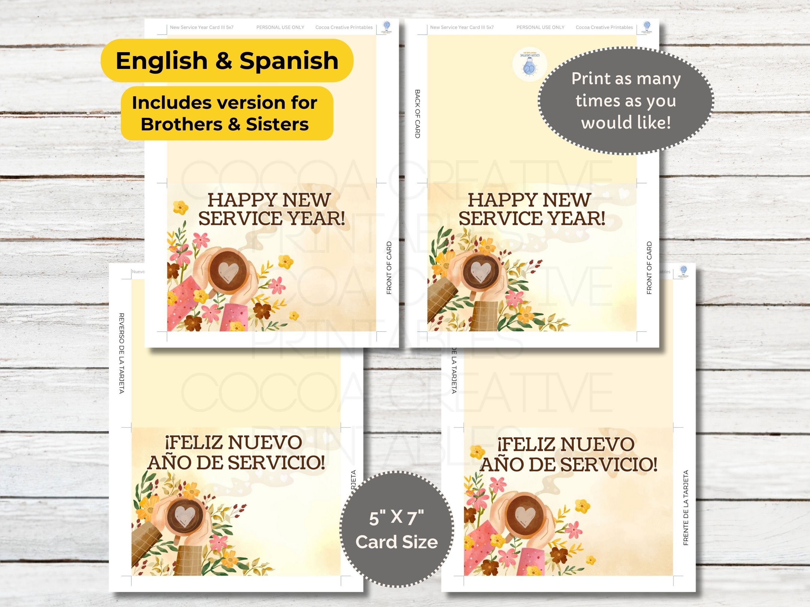 JW New Service Year Card | Happy New Service Year | JW Pioneer Gifts ...