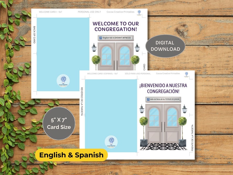 JW Welcome Printable Card | JW Welcome to Our Congregation | JW ...