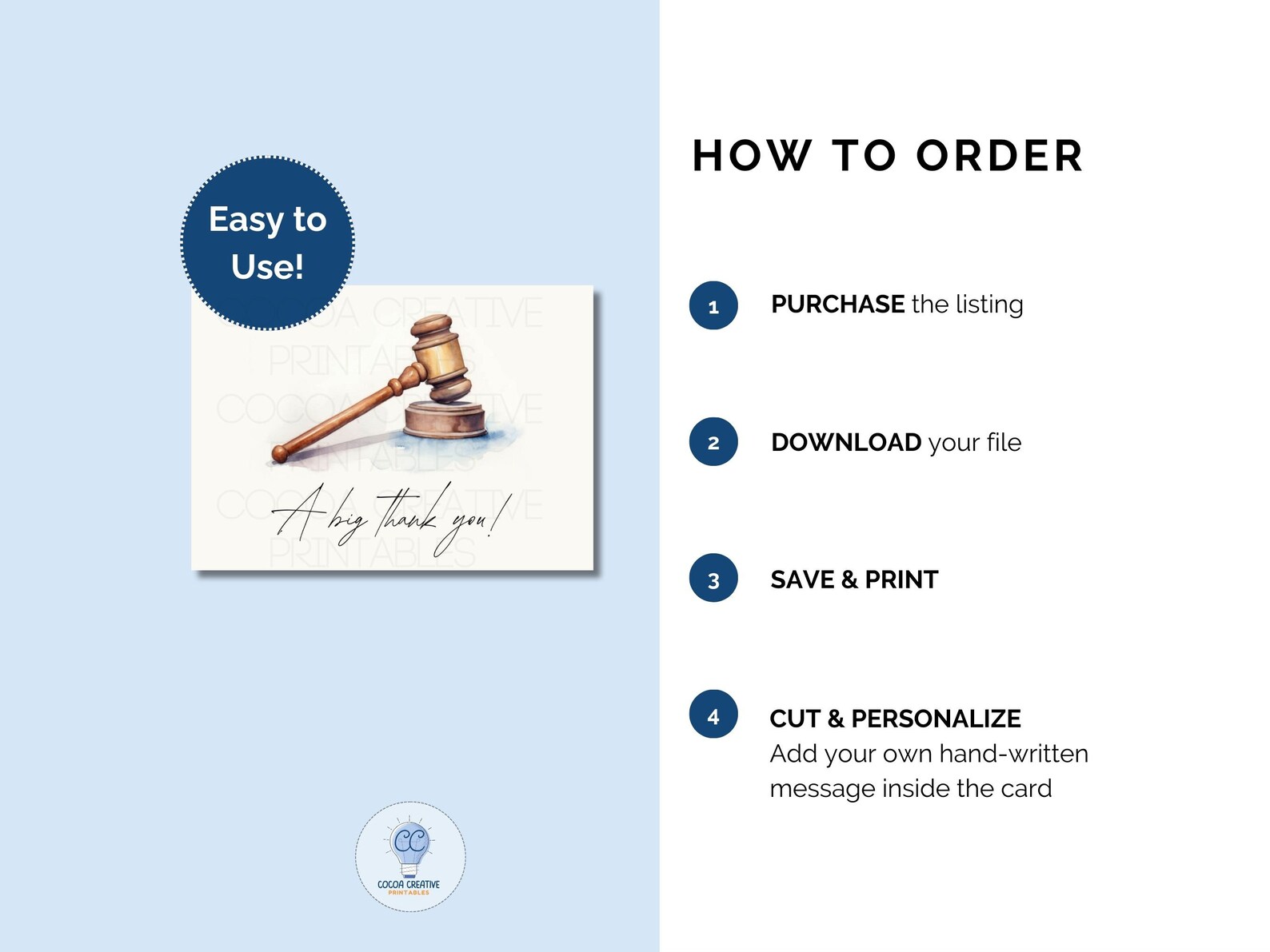 Lawyer Thank You Card | Solicitor Thank You | Legal Team Thank You Card ...