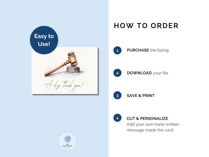 Lawyer Thank You Card | Solicitor Thank You | Legal Team Thank You Card ...