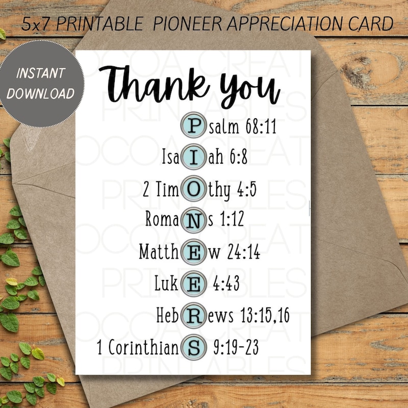 Thank You Card Pioneer - Etsy