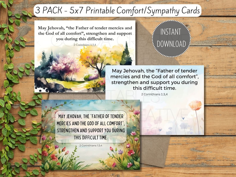 JW Sympathy Cards | JW Encouragement Cards | Printable | Jw Greeting ...