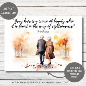 JW Elderly Encouragement Card | JW Thank You Card | Elderly Brother ...