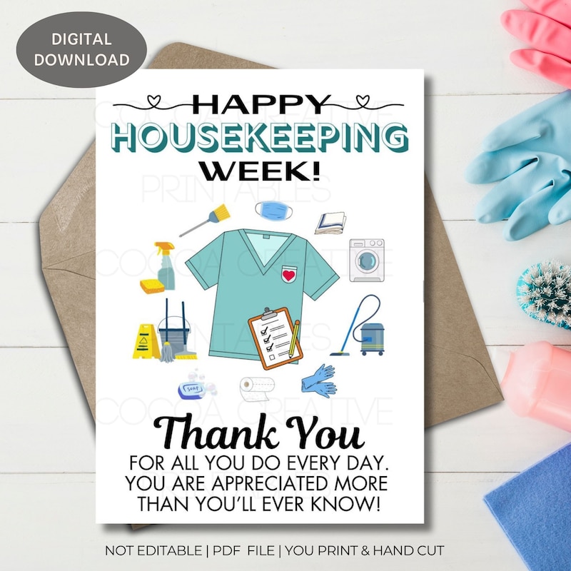 Housekeeping Appreciation Week Flyer - Etsy
