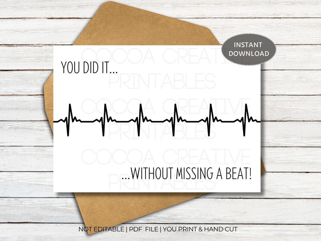 Match Day Card | Medical Congratulations Card | You Did It Without ...