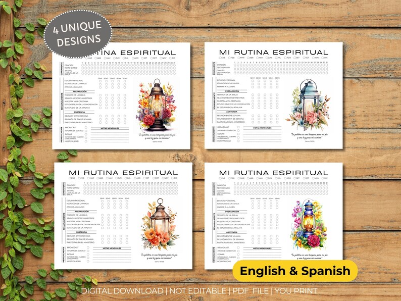 JW Spiritual Routine Checklist | JW Organizer | JW Printables ...