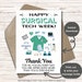 Surgical Tech Week Card | Surgical Tech Week Printable | Surgical Tech Week | Surgical Tech ...
