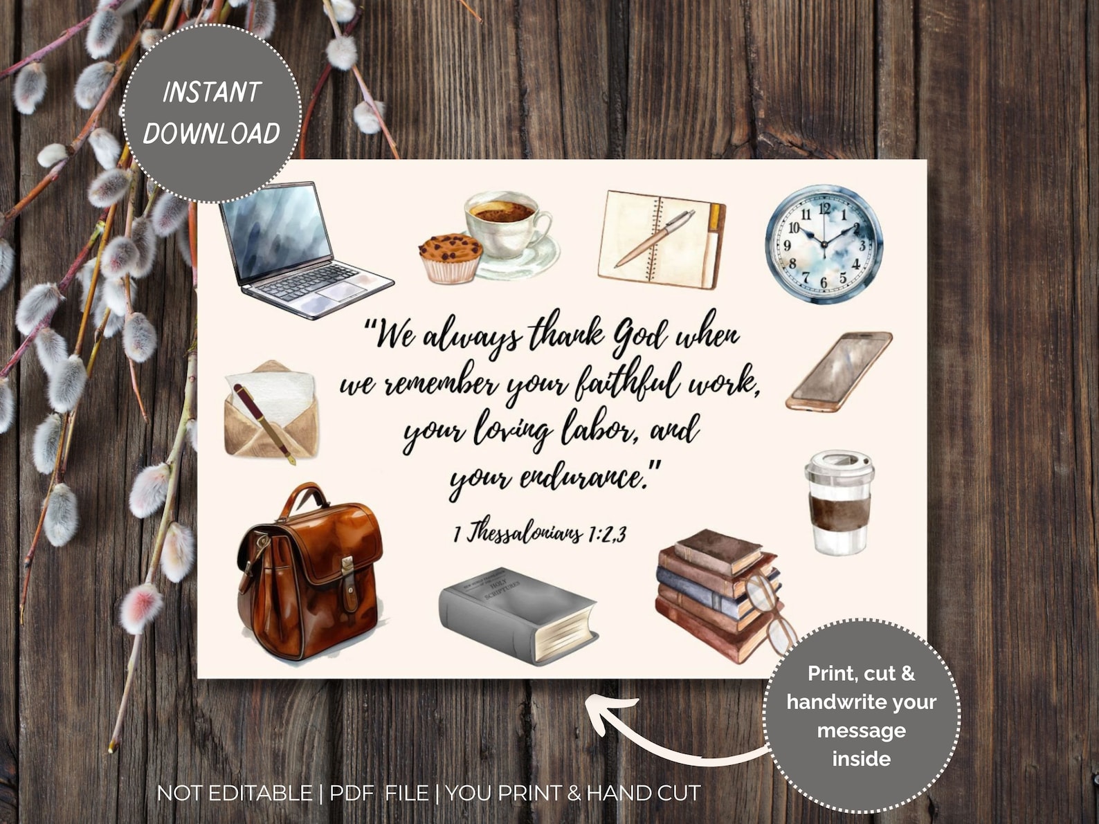 JW Brother Appreciation Printable Card JW Pioneer Thank You Card JW ...
