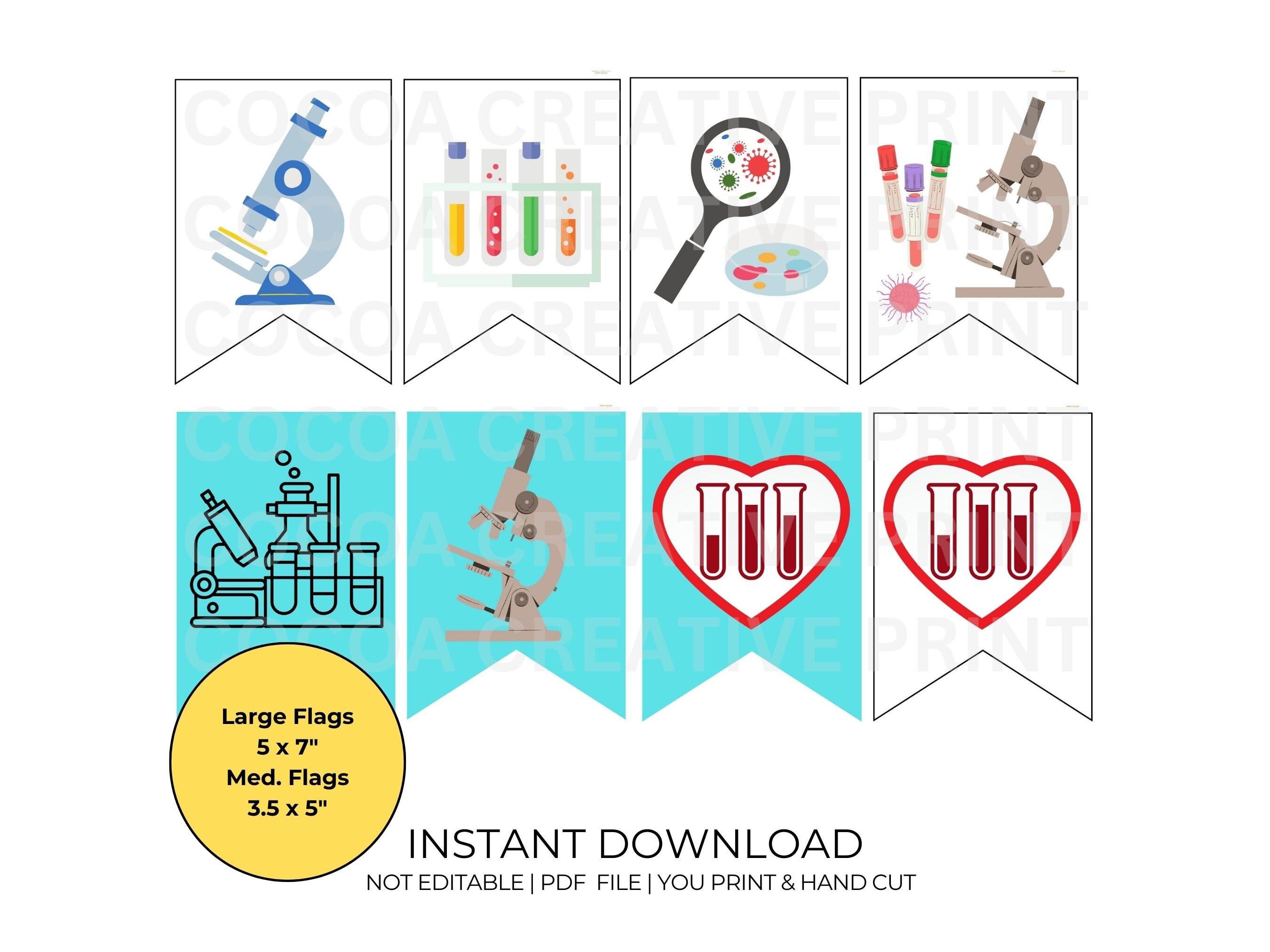 Laboratory Week Banner Printable World Laboratory Day Banner Lab Week ...