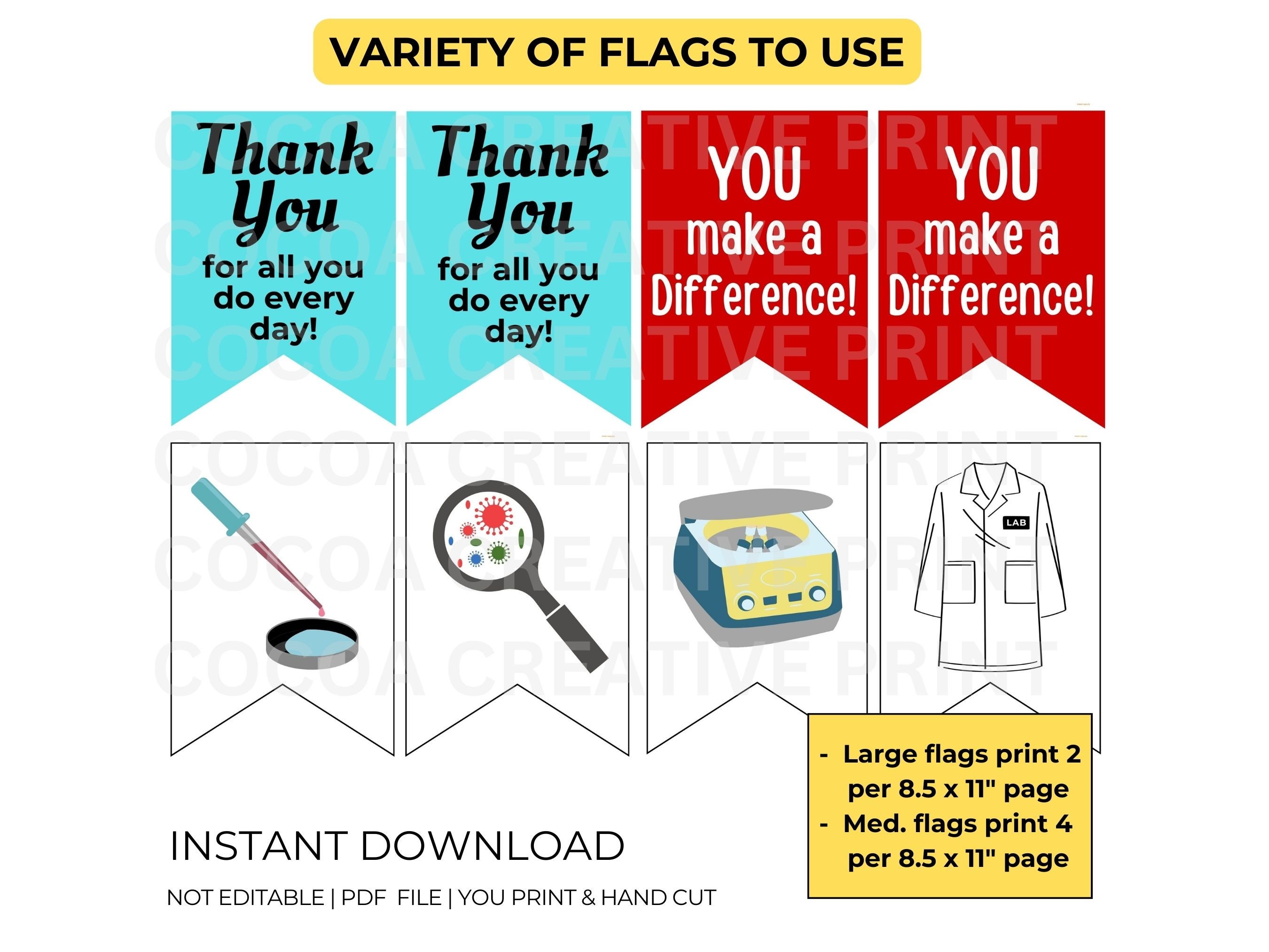 Laboratory Week Banner Printable World Laboratory Day Banner Lab Week ...