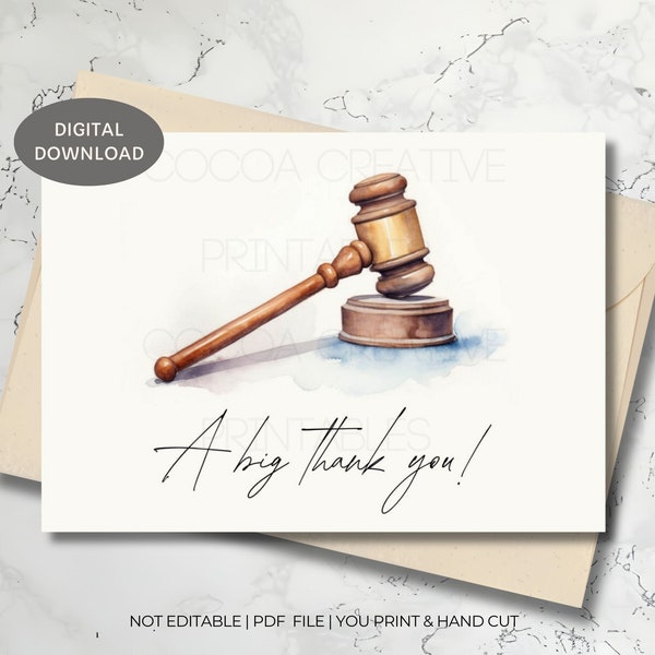 Thank You for an Attorney - Etsy