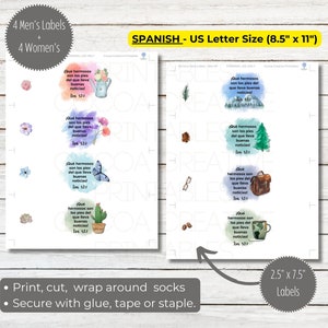 JW Ministry Sock Labels | JW | Pioneer Gifts | Digital Download | JW ...